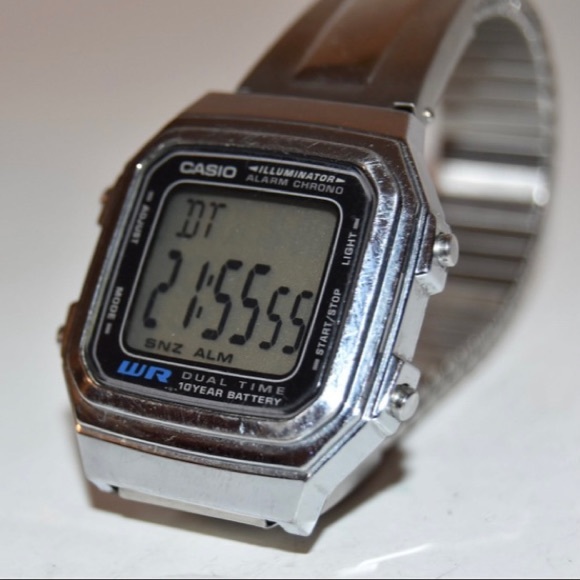 Casio | Accessories | Casio Mens Illuminator 3234 Digital Wrist Watch Alarm Chrono Stretch Band ...